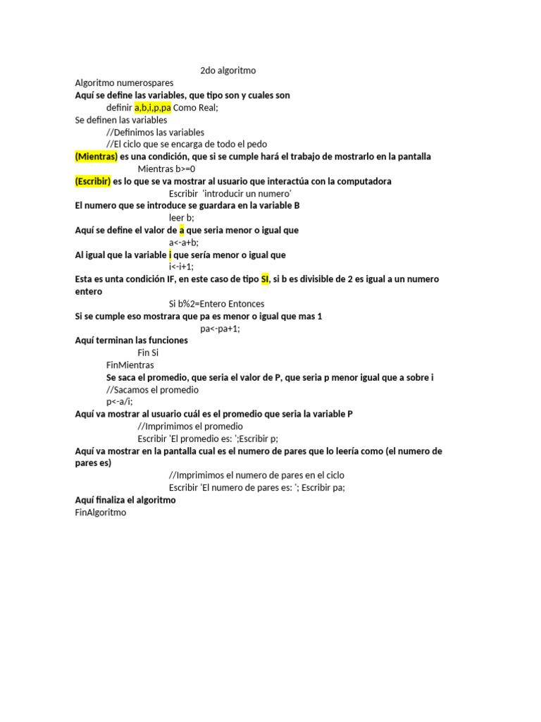 Explicacion Del Codigo | PDF