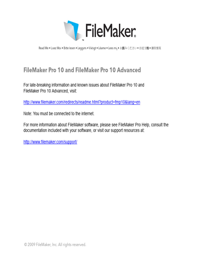 FMP Read Me (English) | PDF