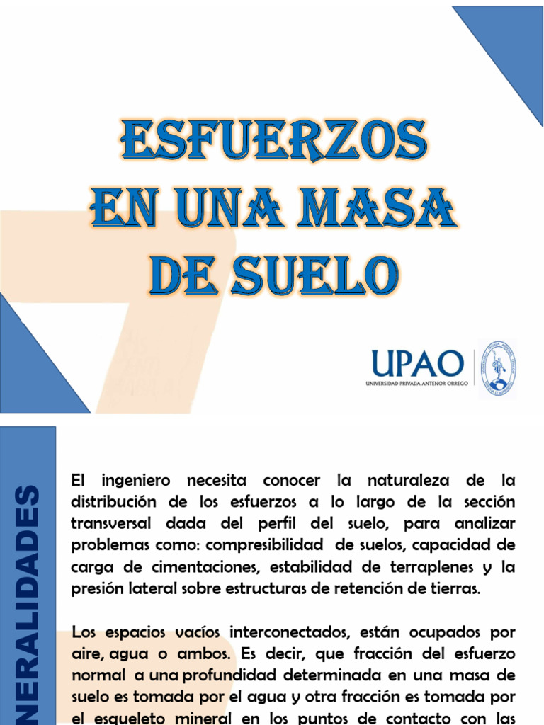Esfuerzos en Una Masa de Suelo - Els | PDF | Suelo | Agua