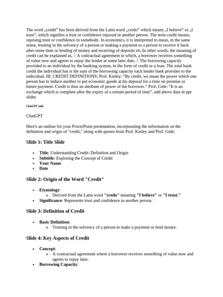 The Word | PDF | Credit | Finance & Money Management