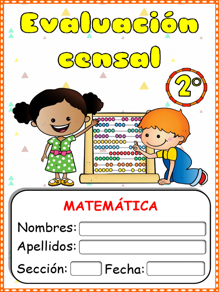 Evaluación Censal 2do Grado-Matemática - Maestra Lizbeth | PDF | Hogar ...