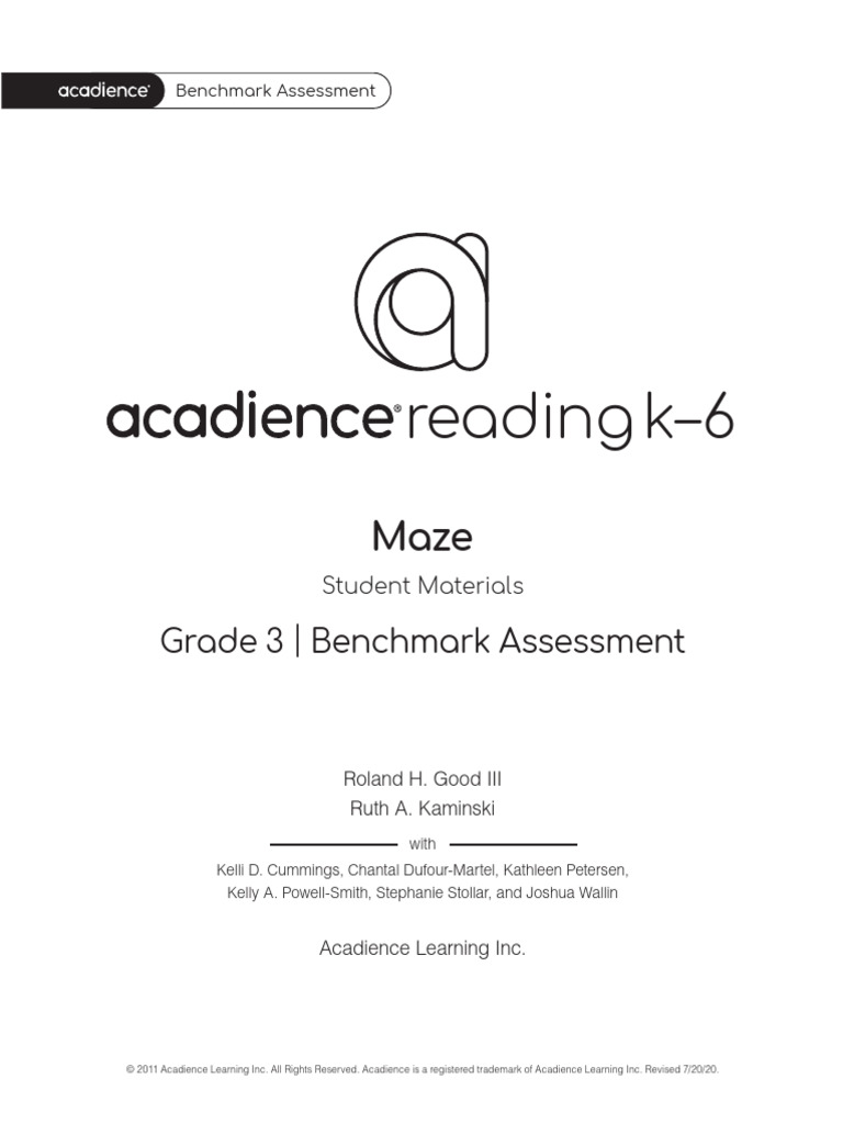 AcadienceReading Benchmark Maze Worksheets G3 | PDF | Chocolate | Cocoa ...