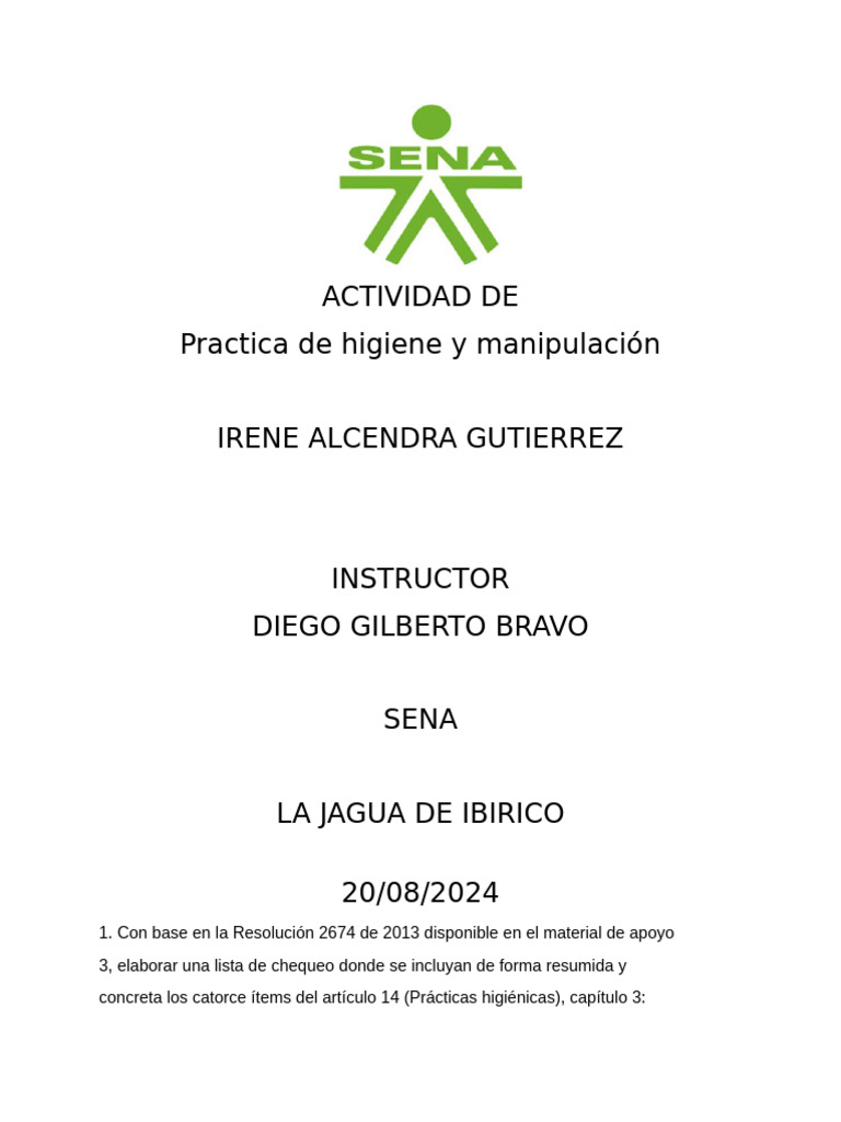 ACTIVIDAD Practica Poscosecha | PDF | Alimentos