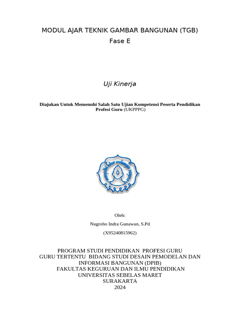 Modul Ajar Teknik Gambar Bangunan | PDF