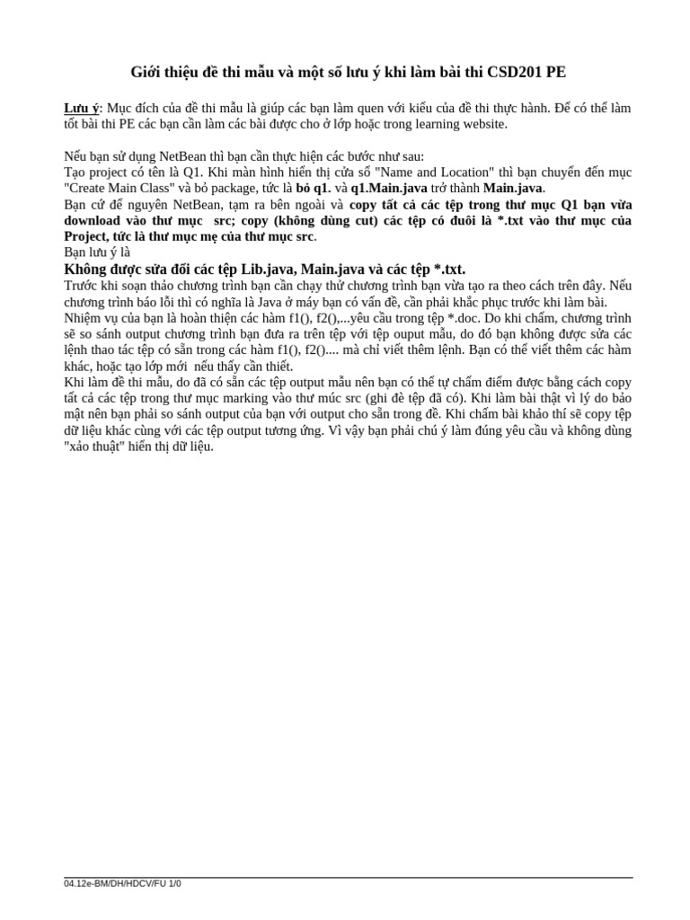 DSA-PE - Guide 1 | PDF