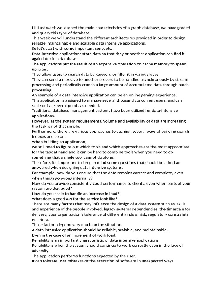 10 - Reliable, Maintainable and Scalable | PDF | Scalability | Databases