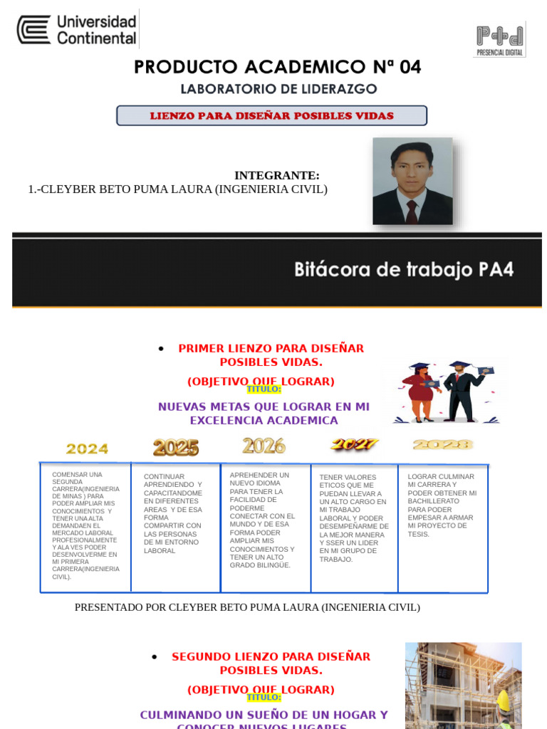 Metas Académicas y Personales de Cleyber | PDF