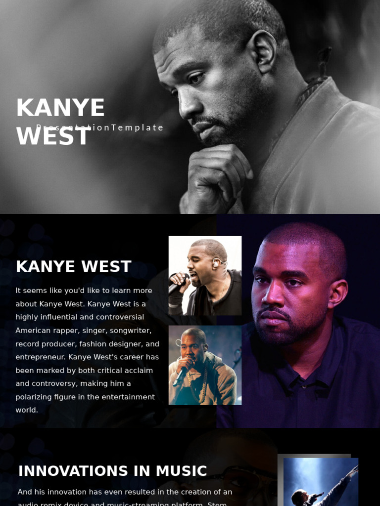 Kanye West Template | PDF | Kanye West | Hip Hop Music