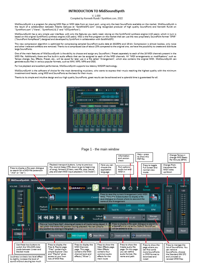 Introduction To MidiSound Synth (ENG) | PDF | Data Compression | Computing