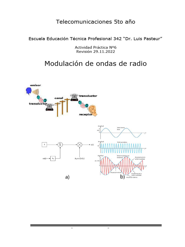 TP6 Modulacion de Onda | PDF | Inductor | Olas