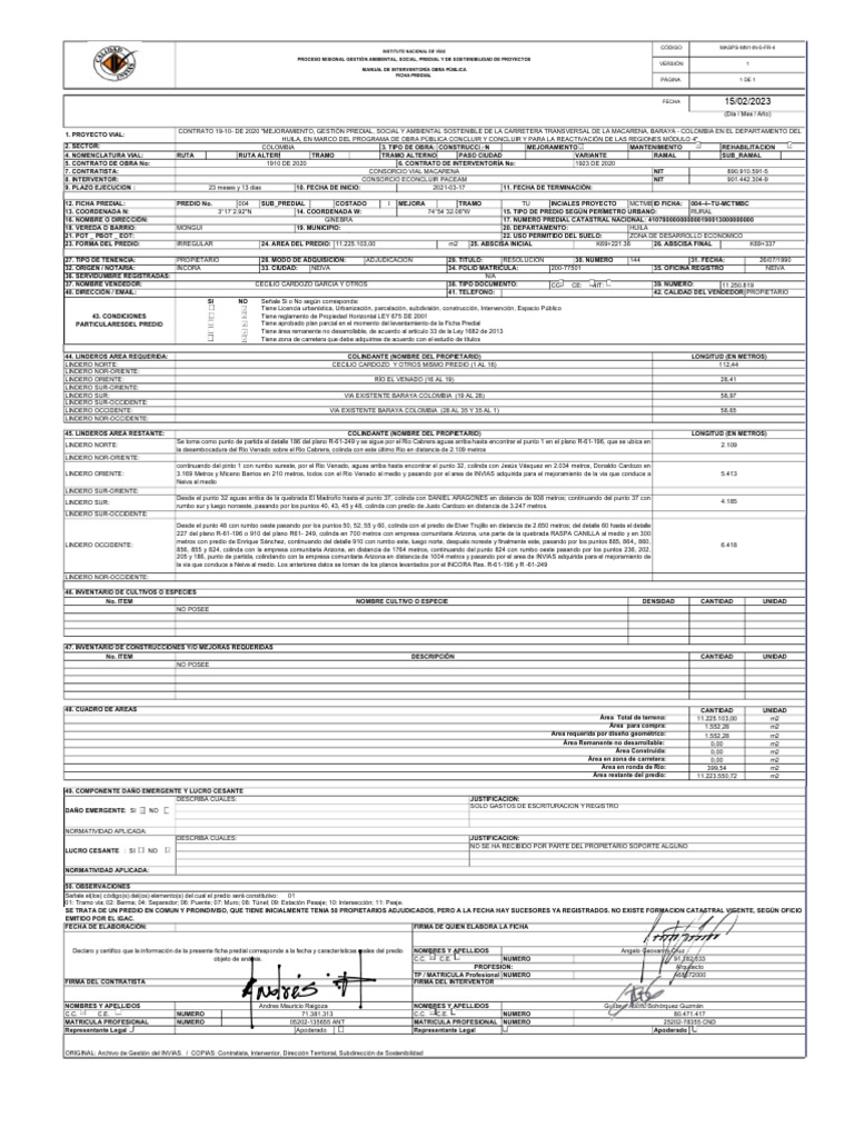 Ficha Predial Ss 39529 110723 | PDF