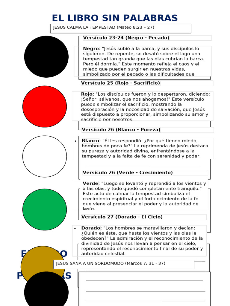 EL LIBRO SIN PALABRAS Tarea Mario Tineo | PDF | Jesús