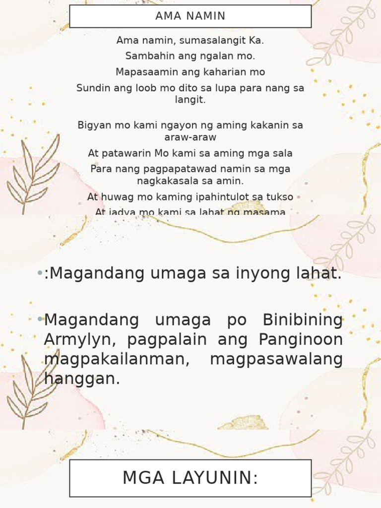 Fil 7 Aralin 1 | PDF