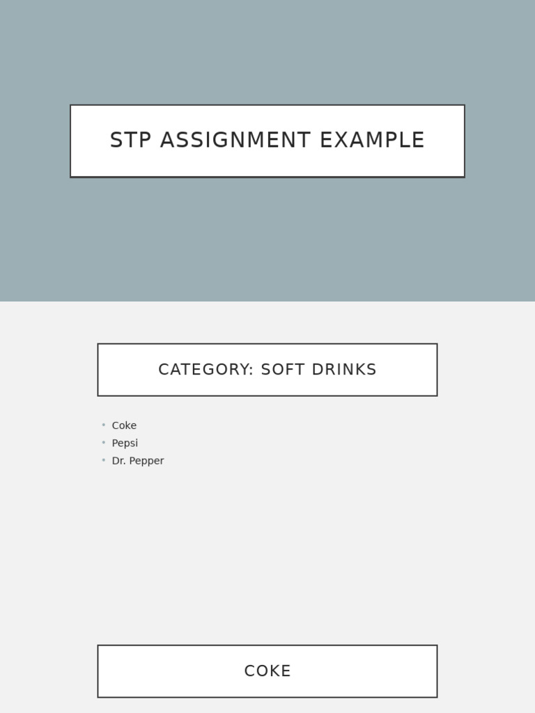 STP Assignment Example-1 | PDF