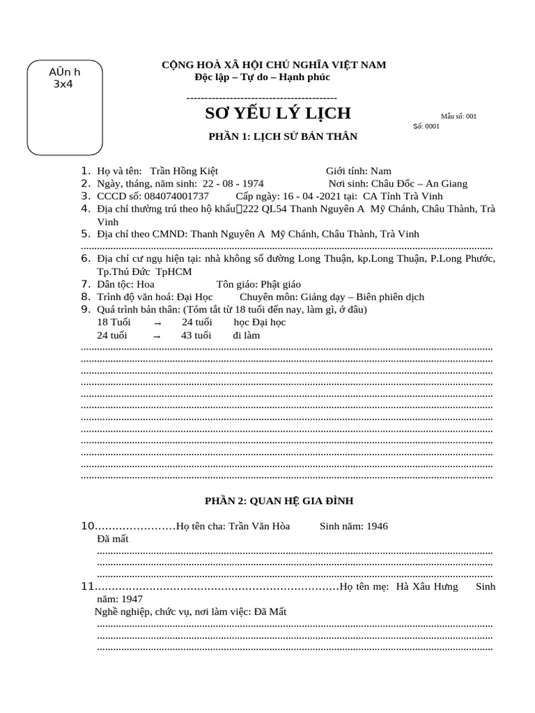 So Yeu Ly Lich | PDF