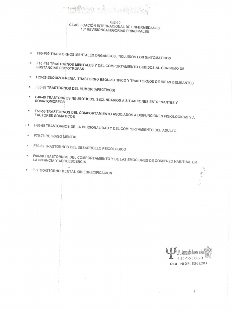 Cie 10 | PDF