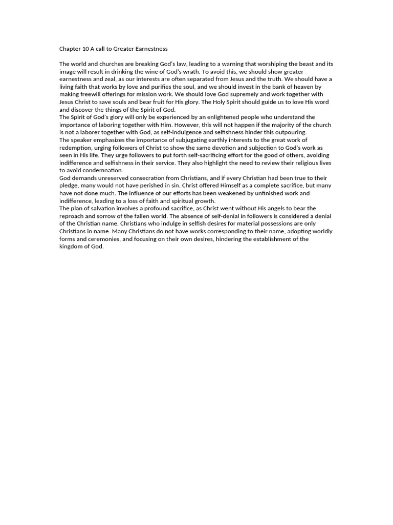 Counsels On Stewardship Summary | PDF | Politics