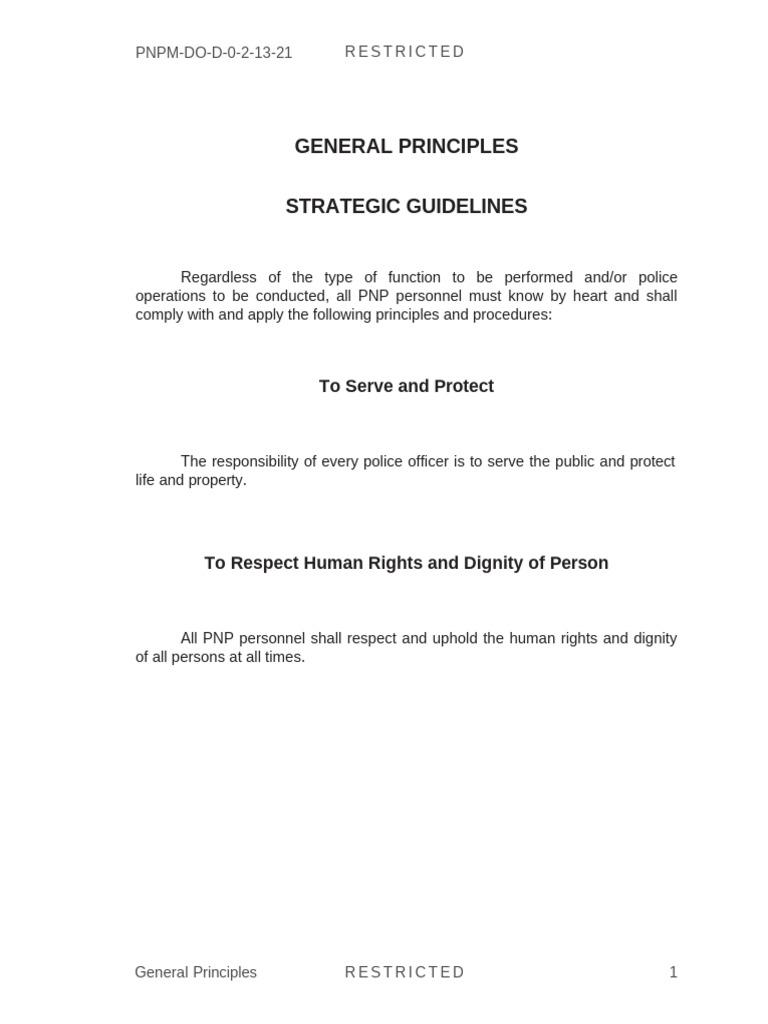 PNP Manual 2021 | PDF | Police | Search Warrant