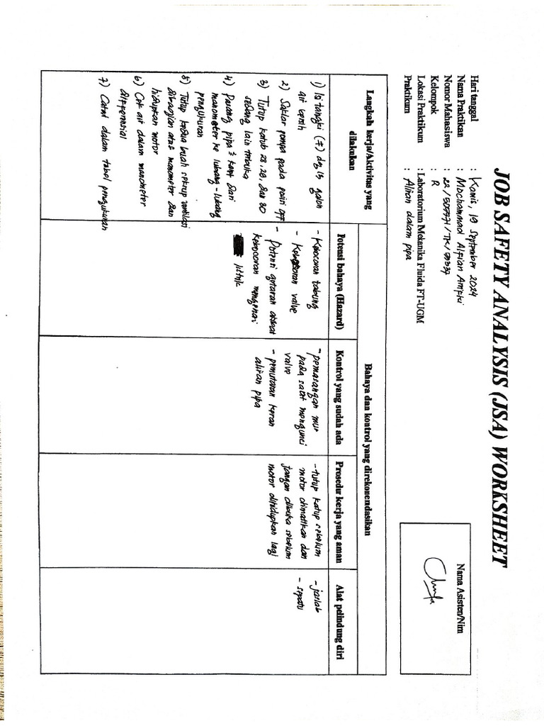 JSA Modul 1 Termofluid | PDF