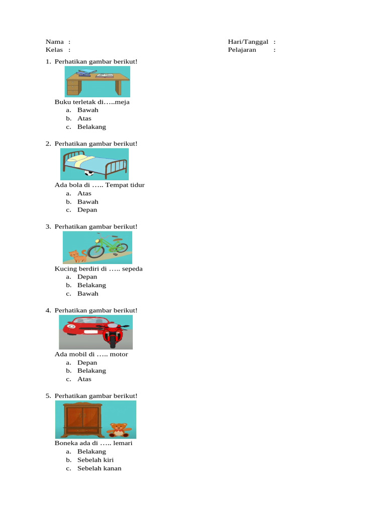 Latihan Posisi dan Pola Suara Anak | PDF