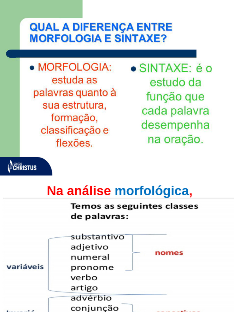 Aula 114 - Revisão - Análise Morfossintática | PDF | Assunto (gramática ...