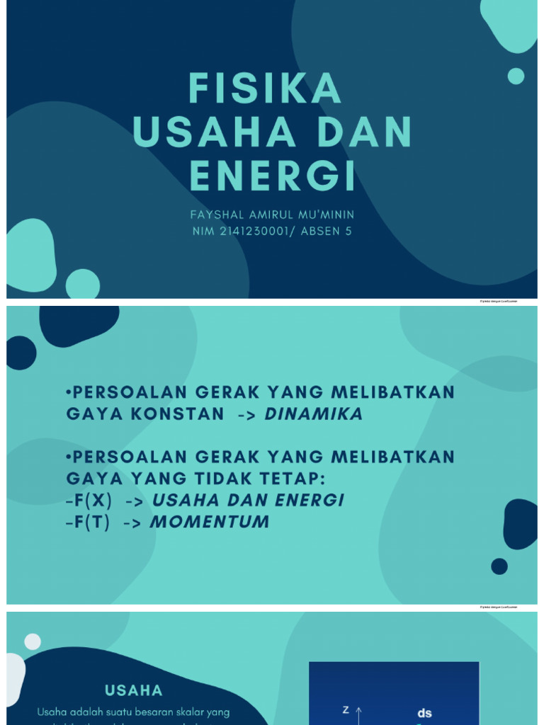 Fisika Usaha Dan Energi | PDF