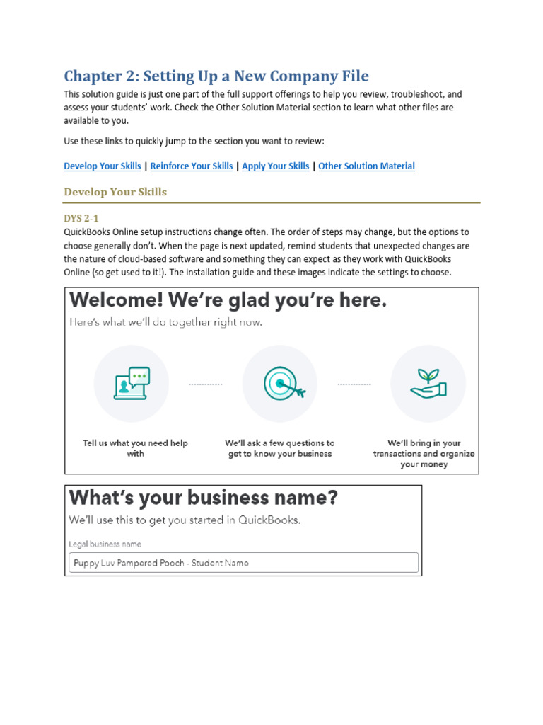 QBO C02 SolutionsGuide | PDF | Quick Books | Software