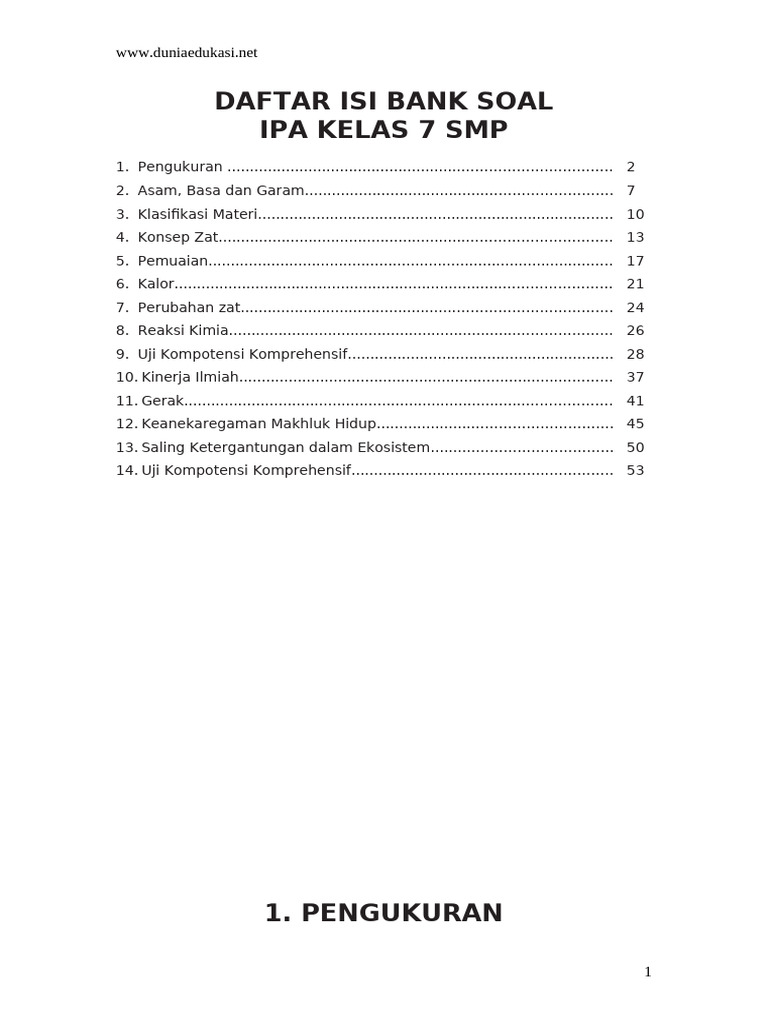 Kumpulan Lat Soal IPAKls7 | PDF