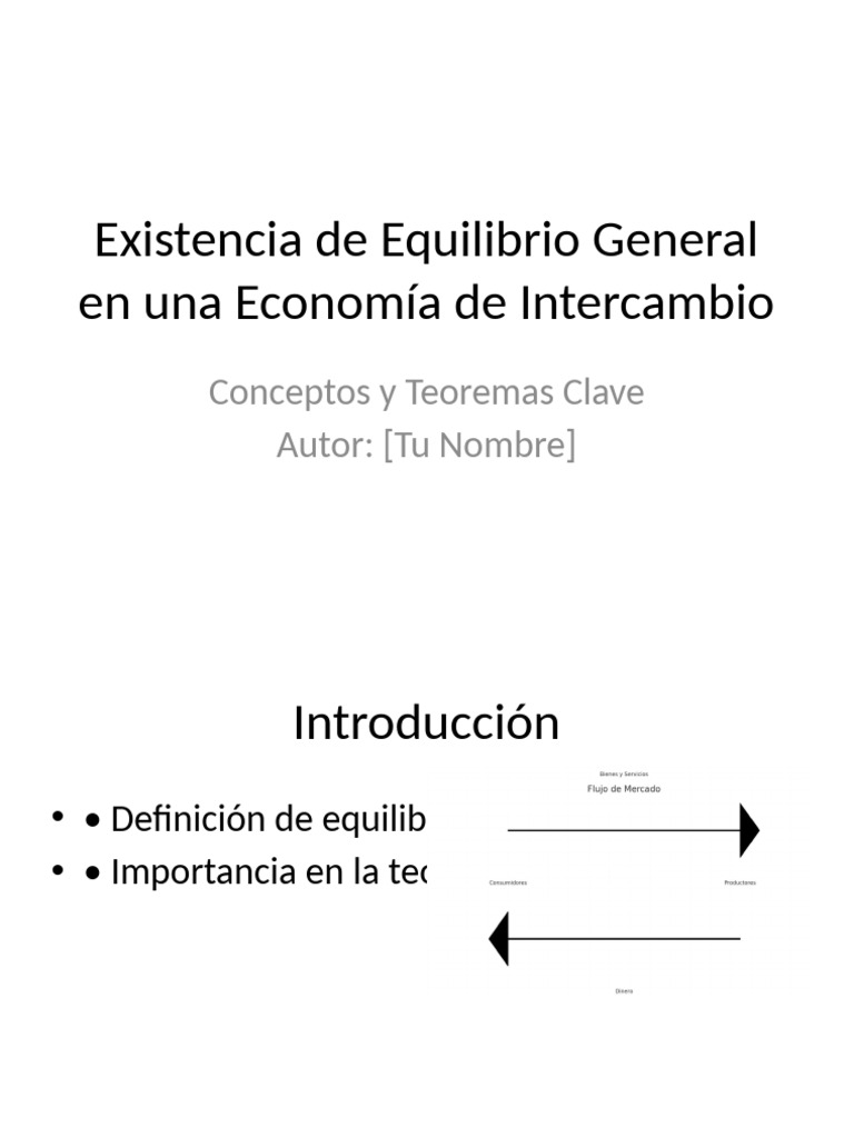 Equilibrio General Presentacion Con Imagenes | PDF
