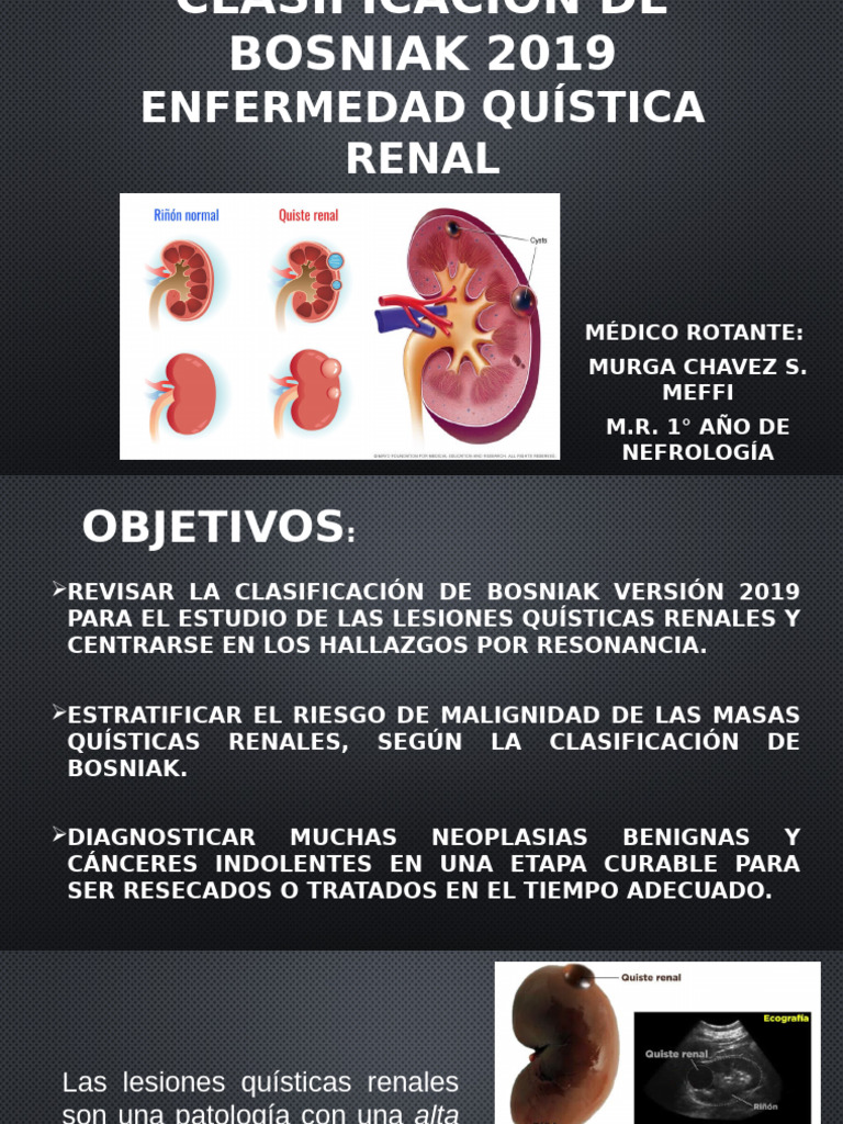Clasificación Bosniak 2019 de quistes renales | PDF | Cáncer | Ciencias ...