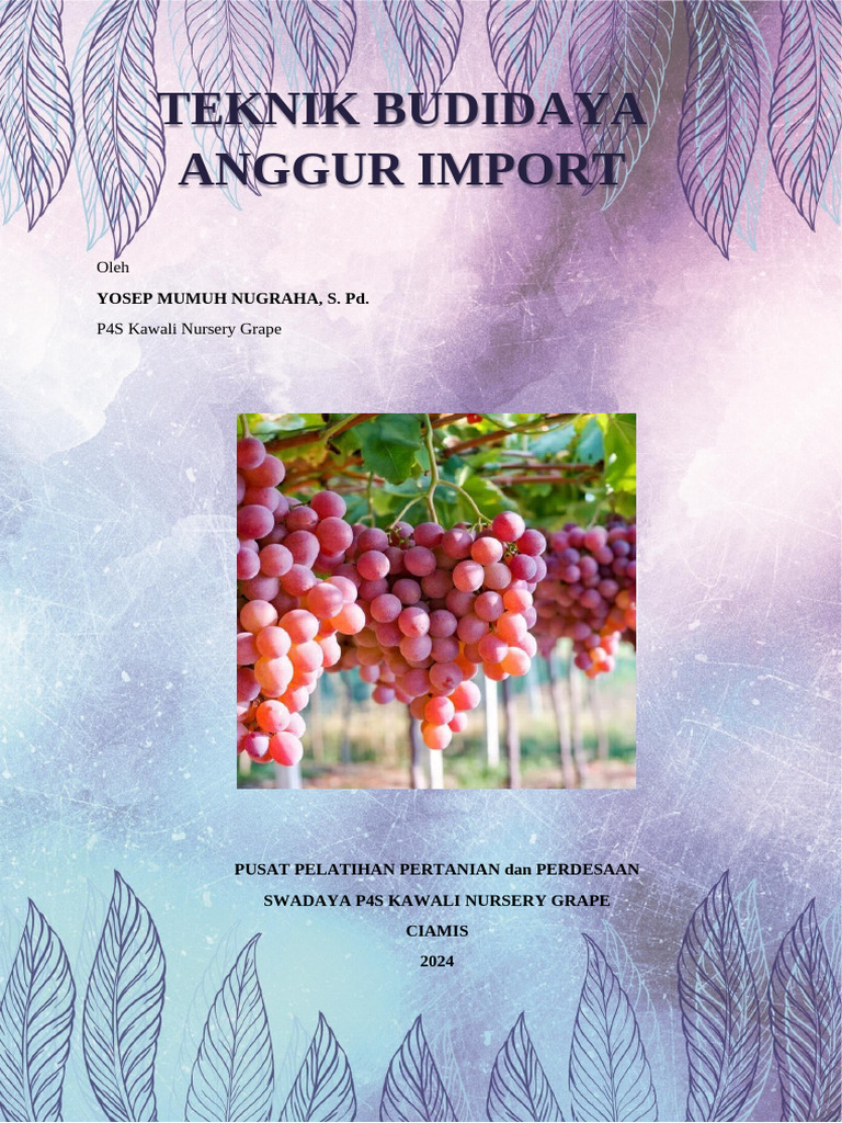 Buku Panduan Budidaya Anggur | PDF | Teknologi & Rekayasa