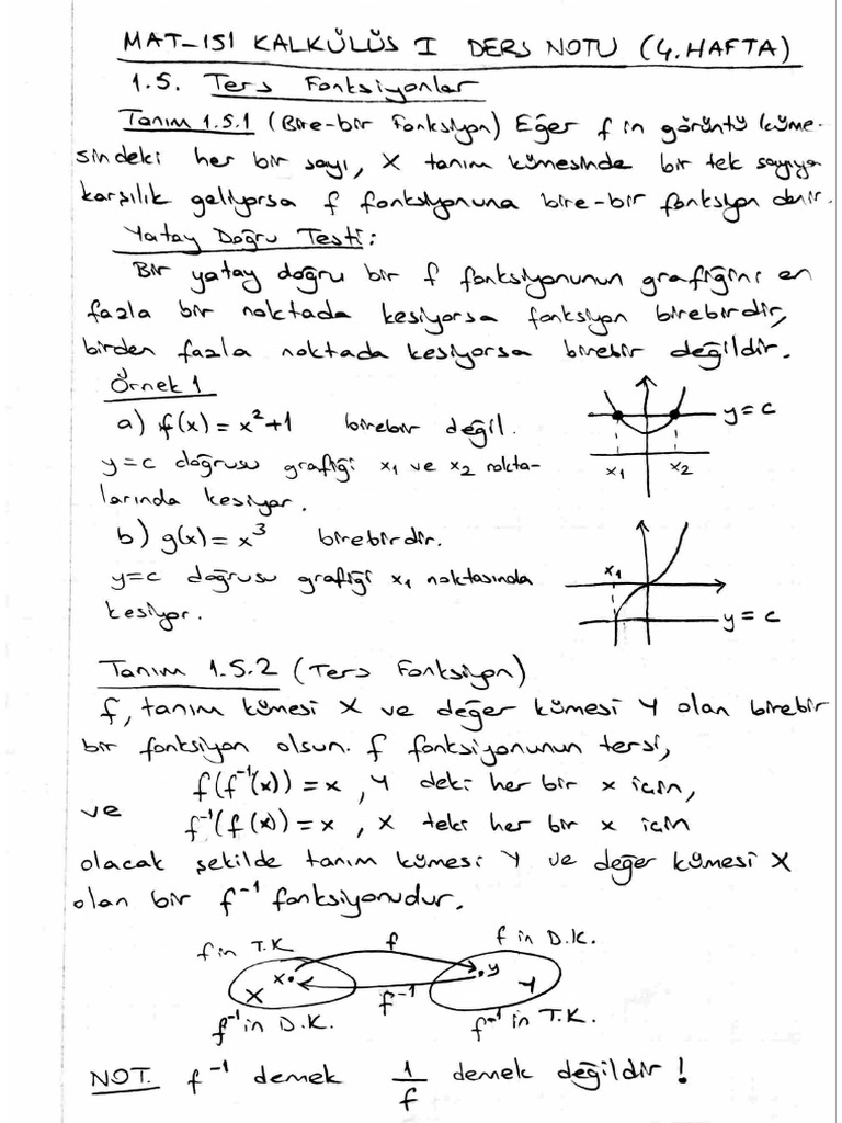 MAT151 - Hafta 4 | PDF