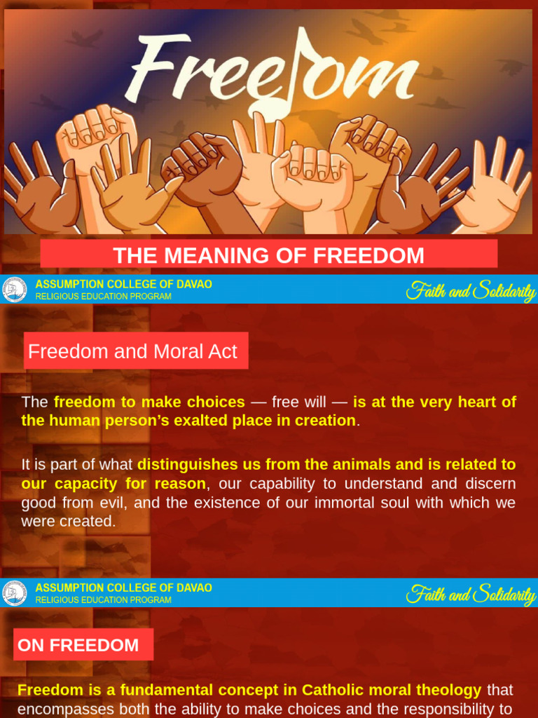 Responsible Freedom in Catholic Thought | PDF | Free Will | Grace In ...