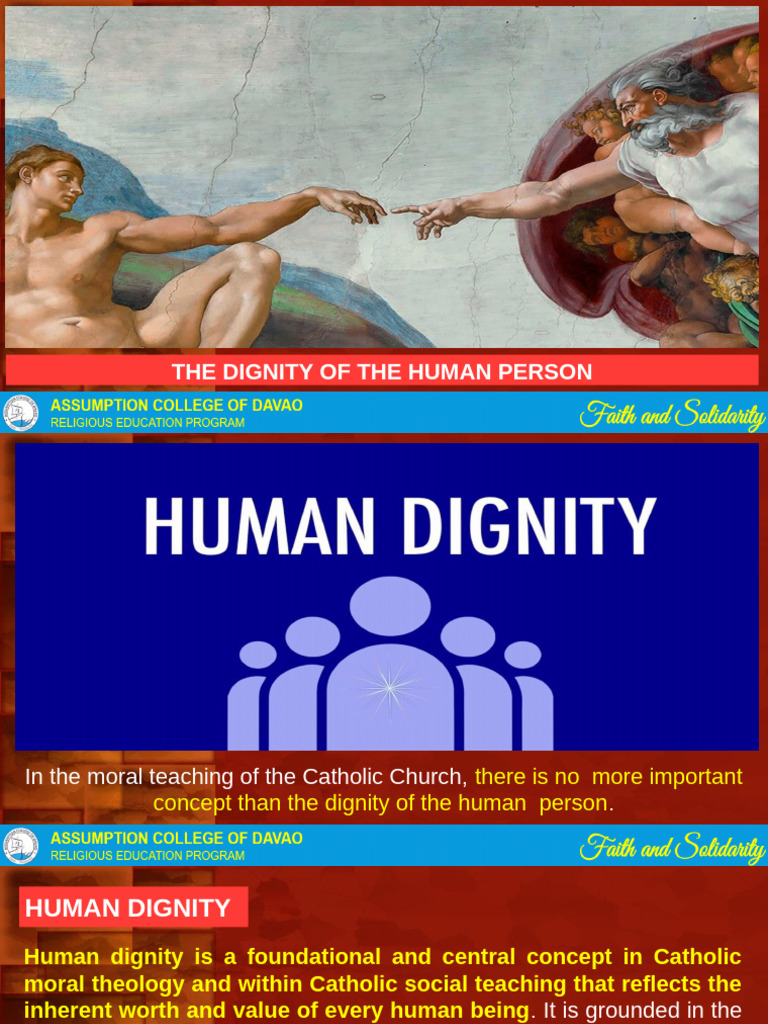 Understanding Human Dignity in Catholicism | PDF | Dignity | Image Of God