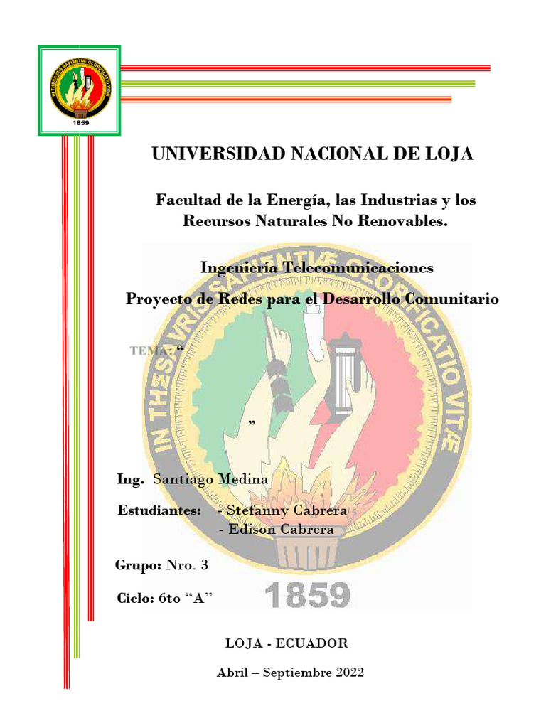 Proyecto AVANCE 2 Cabrera - Cabrera | PDF | Telefonía móvil | Inalámbrico