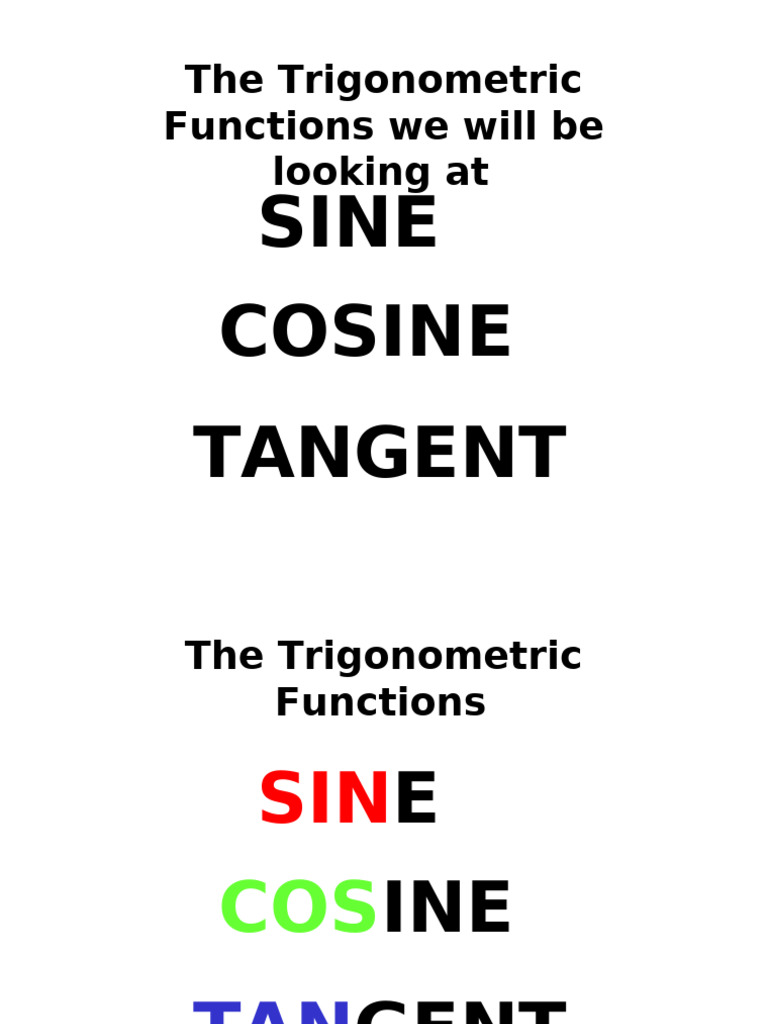 Trigonometry Basics and Applications | PDF | Trigonometric Functions ...