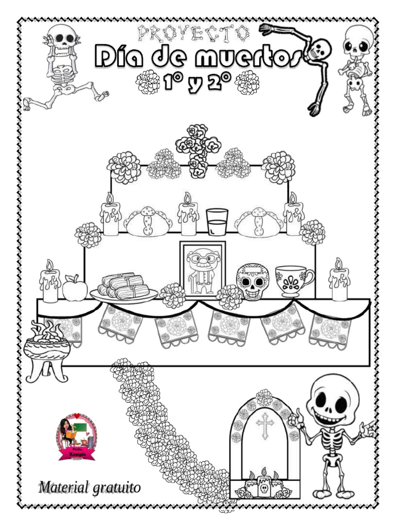 1° y 2° Proyecto Día de Muertos Profa Kempis | PDF | Historia