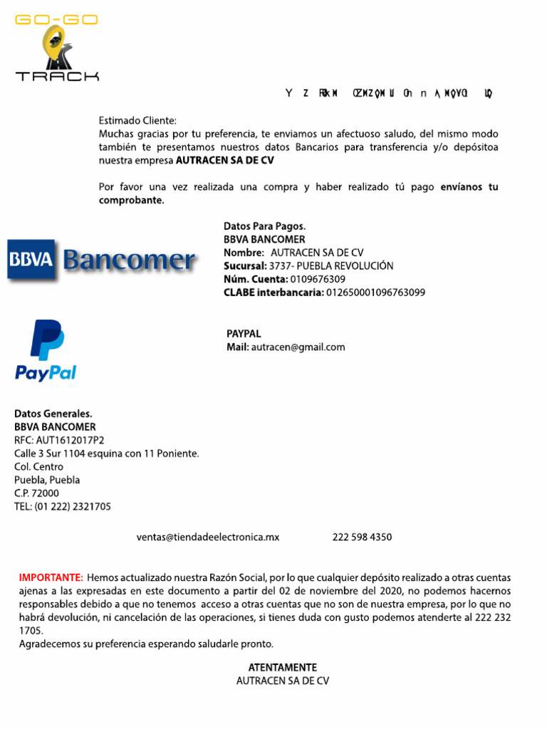 Datos Bancarios | PDF