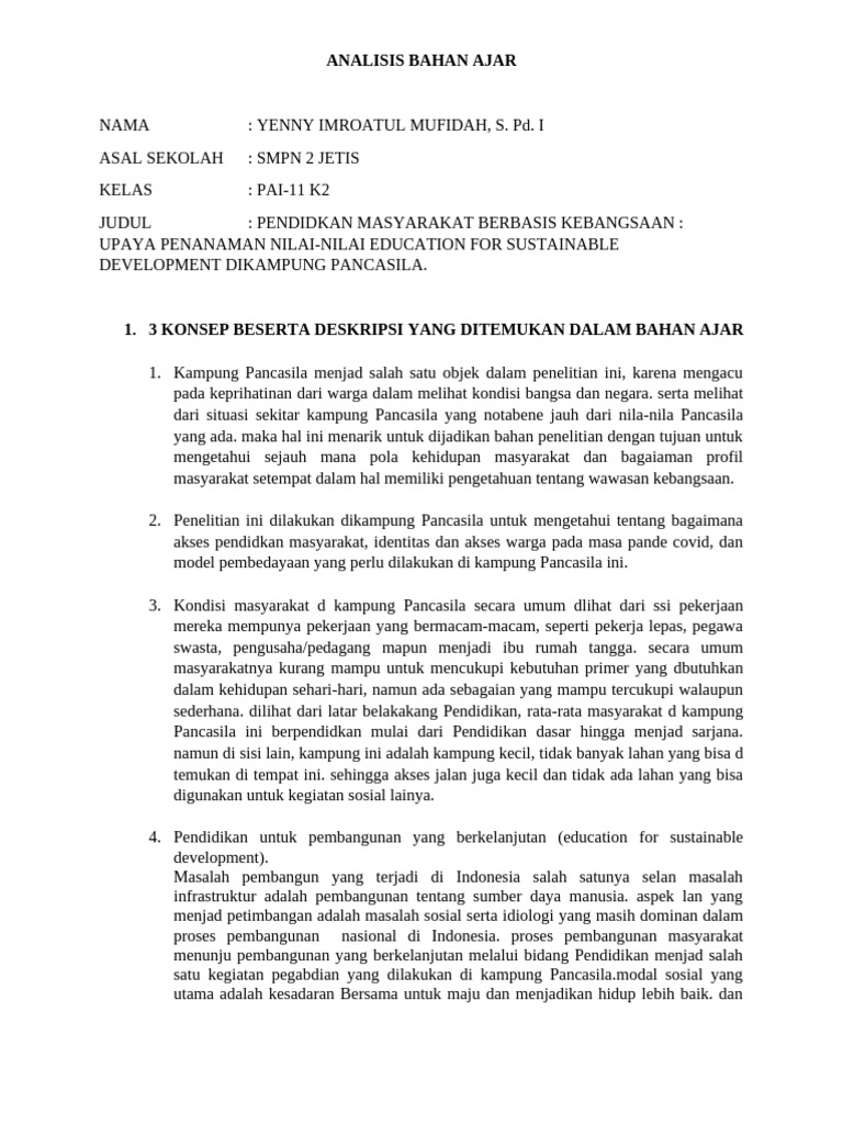 Analisis Bahan Ajar Modul 6 | PDF | Kesehatan Holistik | Sains & Matematika