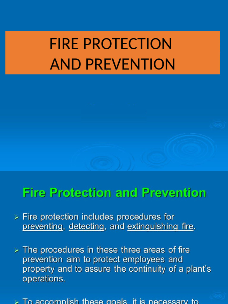 Fire Protection | PDF