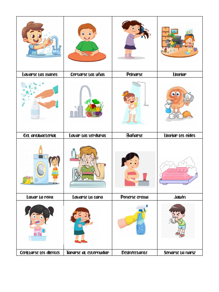 20 Hábitos de Higiene Personal para Niños | PDF
