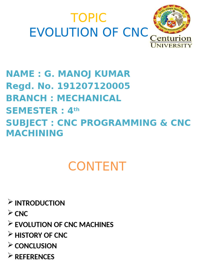 Evolution of CNC | PDF