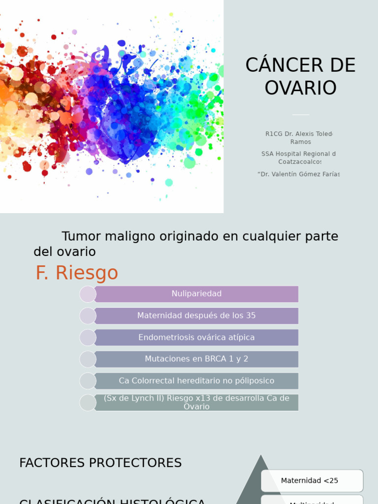 Cancer de Ovario | PDF | Neoplasias | Ovario
