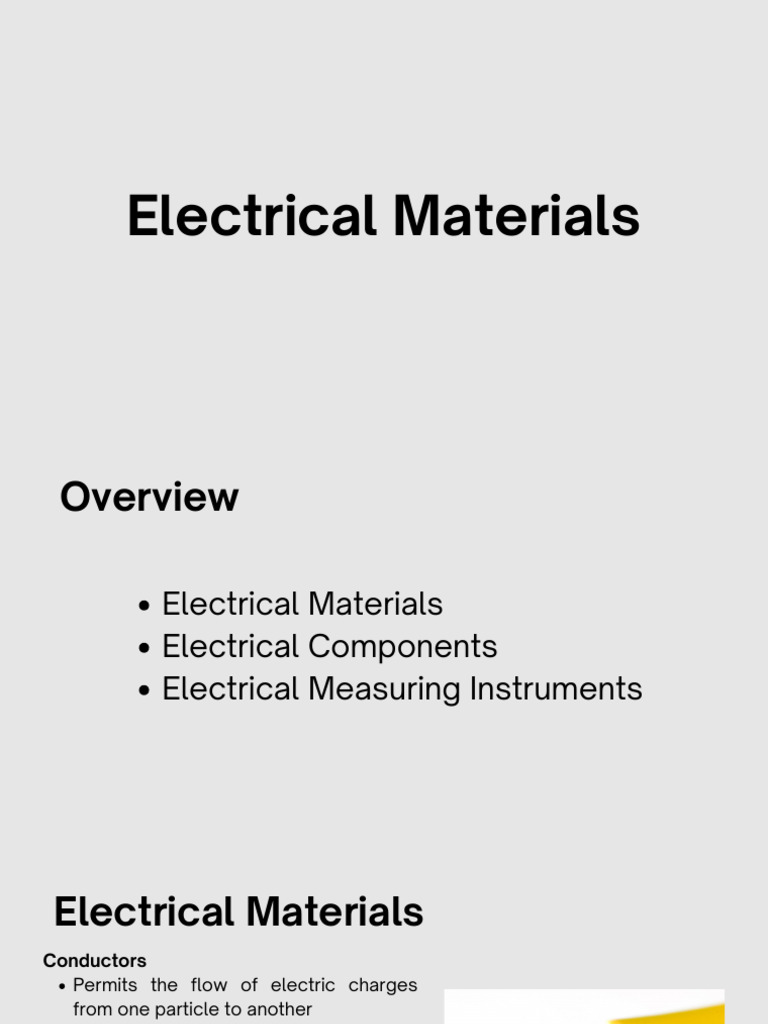 Electrical Materials | PDF | Superconductivity | Inductor