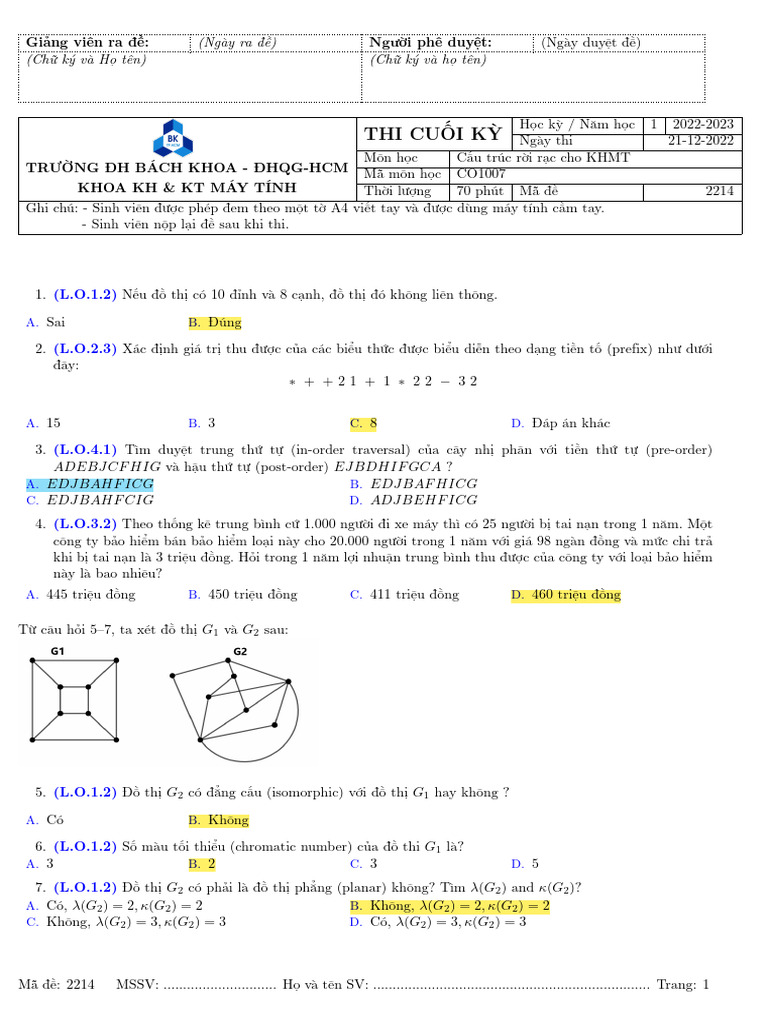 ĐỀ ÔN CTRR | PDF