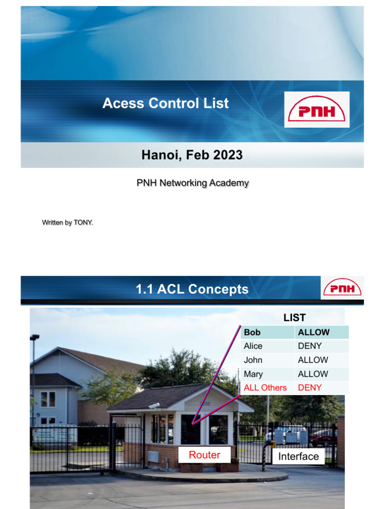 Session-19. Access Control Lists | PDF