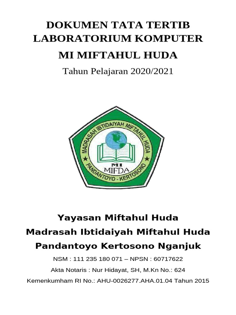 Tata Tertib Laboratorium MI Miftahul Huda | PDF