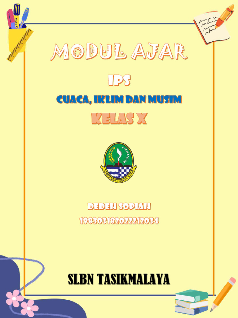 Modul Ajar IPS Cuaca & Iklim Sopi - Compressed | PDF | Karier & Perkembangan