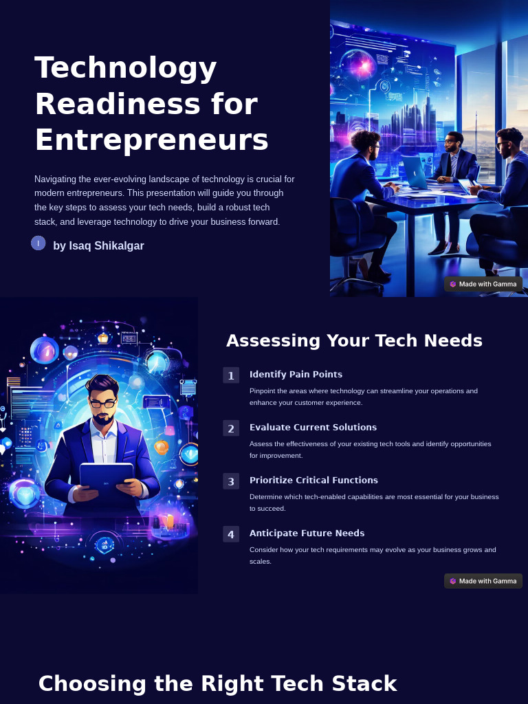 Technology Readiness For Entrepreneurs | PDF | Computer Security | Security