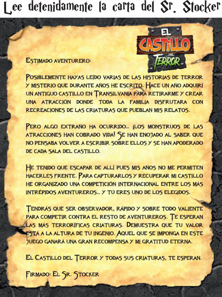 Actividades - El Castillo Del Terror | PDF